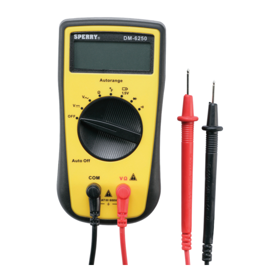SPERRY INSTRUMENTS DM6250 OWNER'S MANUAL Pdf Download | ManualsLib