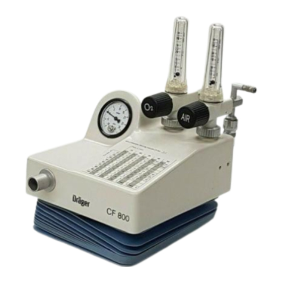 DRÄGER MEDICAL CF 800 TECHNICAL DOCUMENTATION MANUAL Pdf Download ...