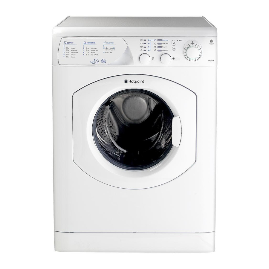 HOTPOINT WF 561 P INSTRUCTIONS FOR USE MANUAL Pdf Download | ManualsLib