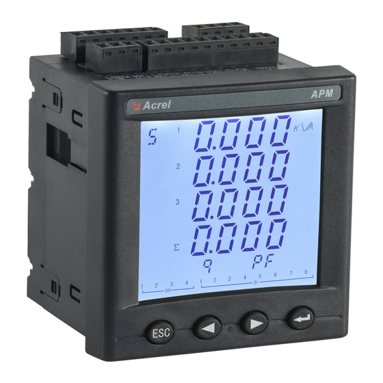 ACREL APM SERIES INSTALLATION AND OPERATION INSTRUCTION MANUAL Pdf Download | ManualsLib