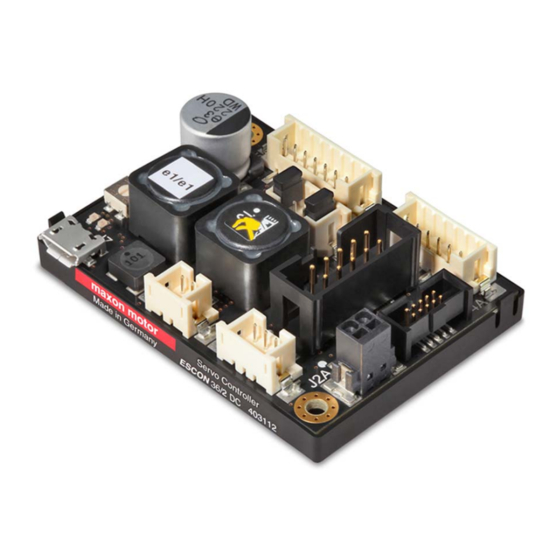 MAXON ESCON 36/2 DC HARDWARE REFERENCE MANUAL Pdf Download | ManualsLib