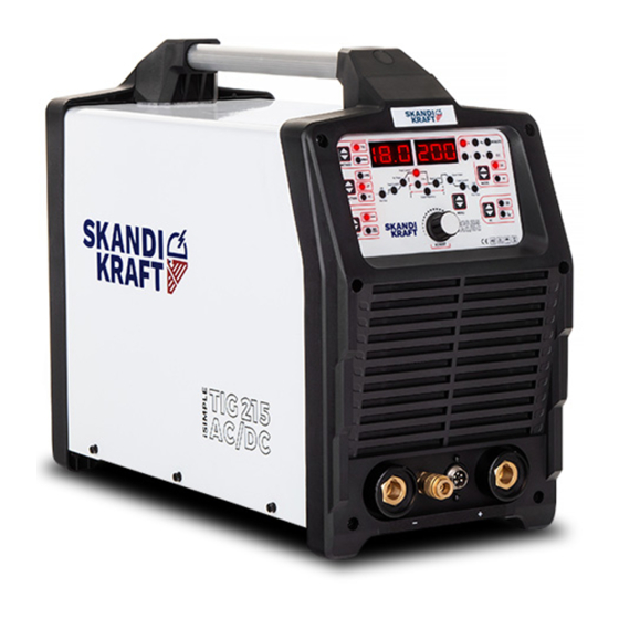 SKANDI KRAFT ISIMPLE TIG 215 AC/DC OPERATING MANUAL Pdf Download | ManualsLib