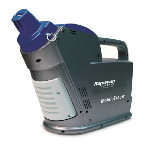 RAPISCAN MOBILE TRACE USER MANUAL Pdf Download | ManualsLib