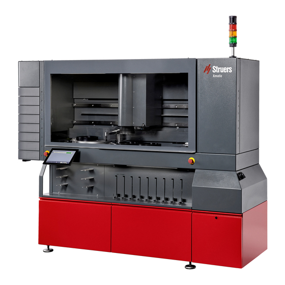 STRUERS XMATIC INSTRUCTION MANUAL Pdf Download | ManualsLib