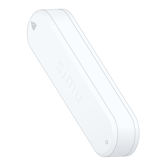 Simu WINDY HZ ACCEL - Wind Sensor for Awning Installer Manual | ManualsLib
