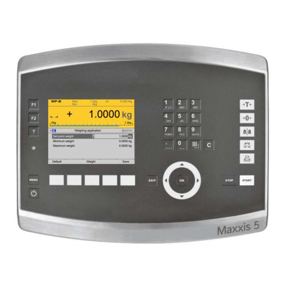 MINEBEA INTEC MAXXIS 5 COUNT PR 5900/82 OPERATING INSTRUCTIONS MANUAL Pdf Download | ManualsLib