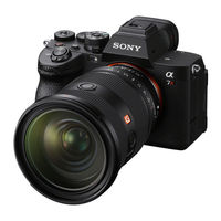 Sony a7 RV Manuals | ManualsLib