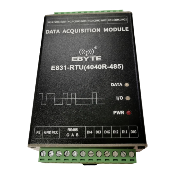 Ebyte E831 Rtu User Manual Pdf Download Manualslib 