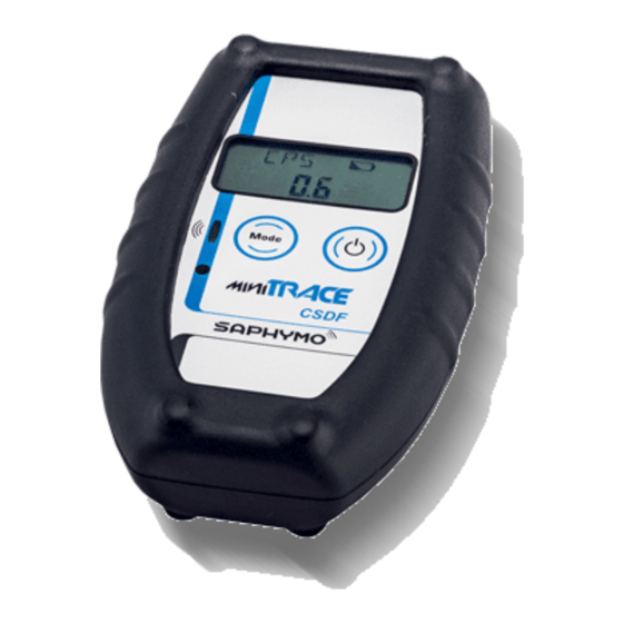 SAPHYMO MINITRACE CSDF MANUAL Pdf Download | ManualsLib