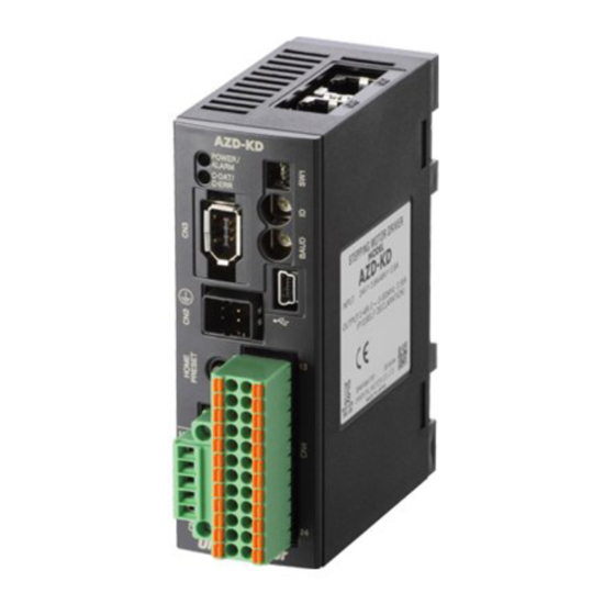 ORIENTAL MOTOR ALPHASTEP AZ SERIES USER MANUAL Pdf Download | ManualsLib