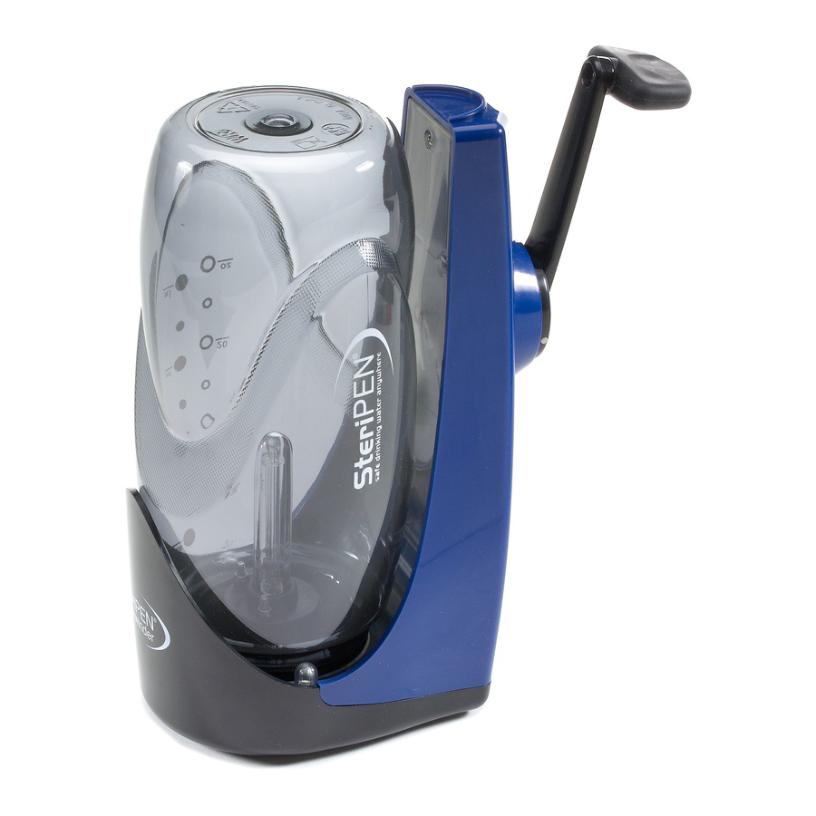 SteriPEN Sidewinder - Water Purifier Manual | ManualsLib