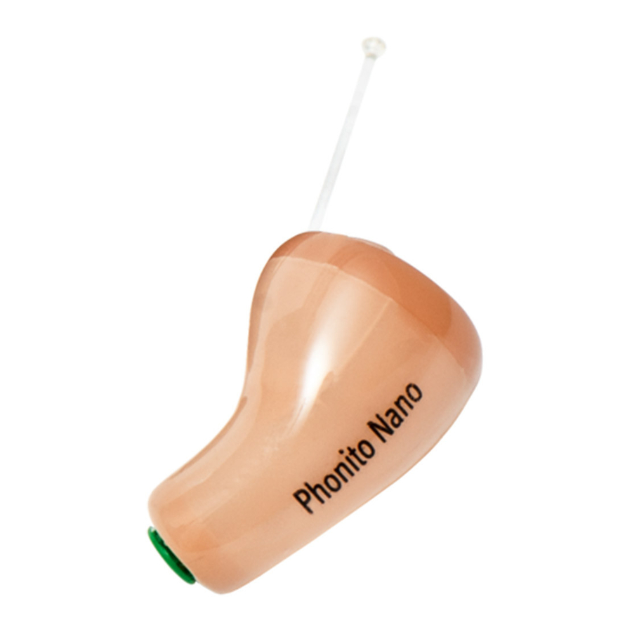 Phonak Phonito Nano - In-ear Receiver Manual | ManualsLib