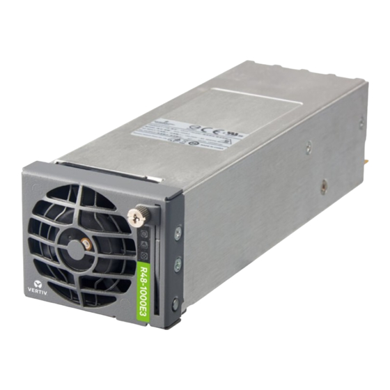VERTIV ESURE R48-1000E3 USER MANUAL Pdf Download | ManualsLib