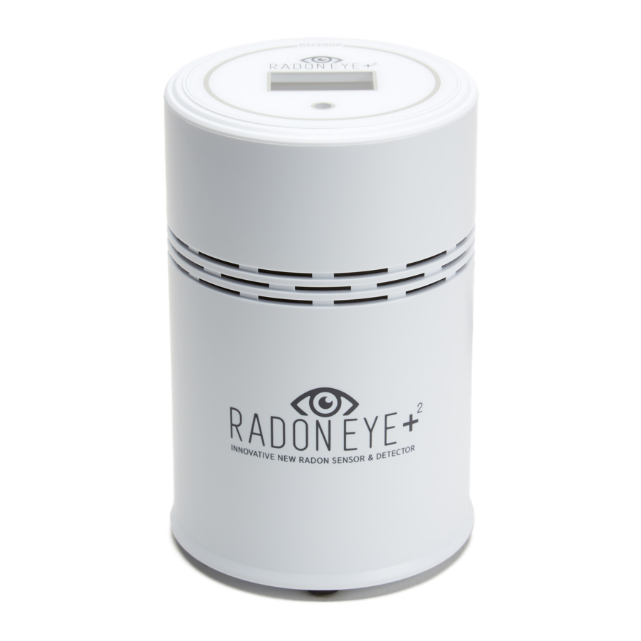 RadonFTLab RadonEye Plus 2, RD200P2 - Smart Radon Gas Monitor Manual | ManualsLib