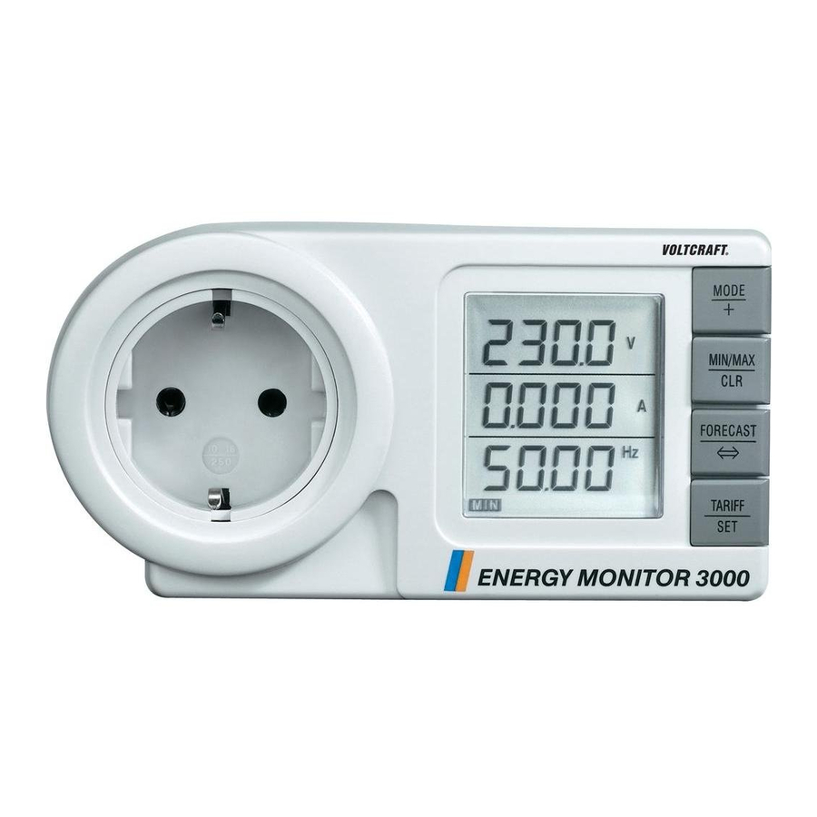 VOLTCRAFT ENERGY MONITOR 3000 Manual | ManualsLib