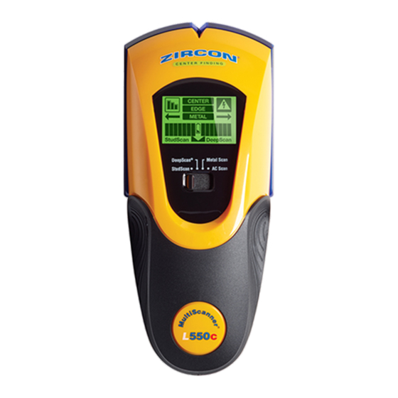 ZIRCON MULTISCANNER L550C ONESTEP QUICK START MANUAL Pdf Download ...