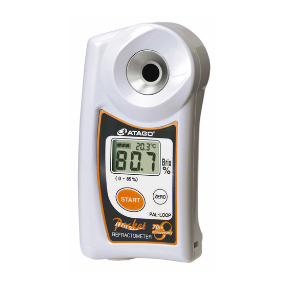 ATAGO PAL-LOOP 3842 INSTRUCTION MANUAL Pdf Download | ManualsLib