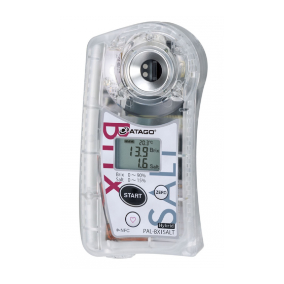 ATAGO PAL-BXISALT INSTRUCTION MANUAL Pdf Download | ManualsLib