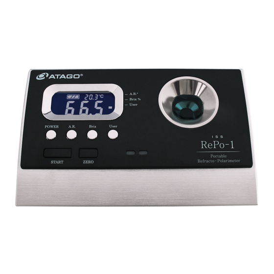 ATAGO REPO-1 INSTRUCTION MANUAL Pdf Download | ManualsLib