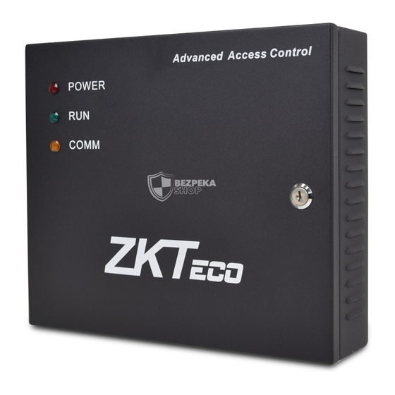 ZKTECO INBIO160 PRO USER MANUAL Pdf Download | ManualsLib