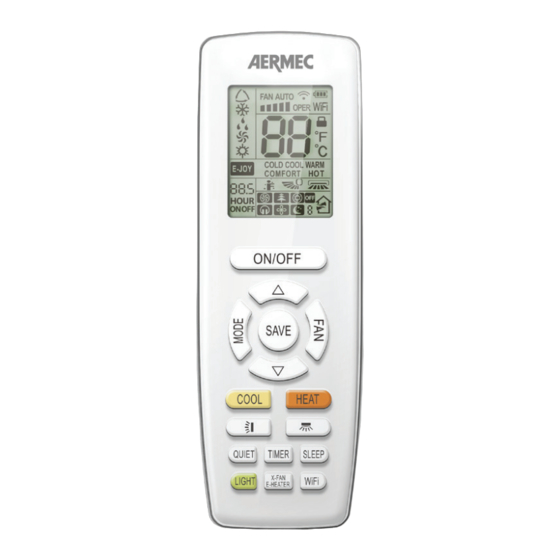 AERMEC REMOTE HANDSET USER MANUAL Pdf Download | ManualsLib