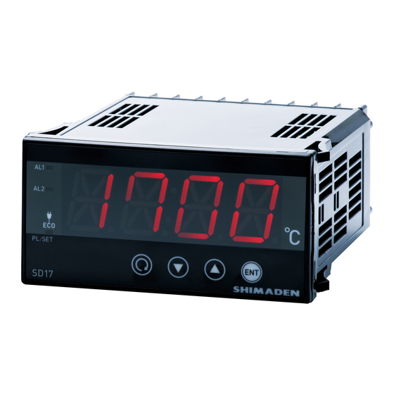 SHIMADEN SD17 SERIES INSTRUCTION MANUAL Pdf Download | ManualsLib