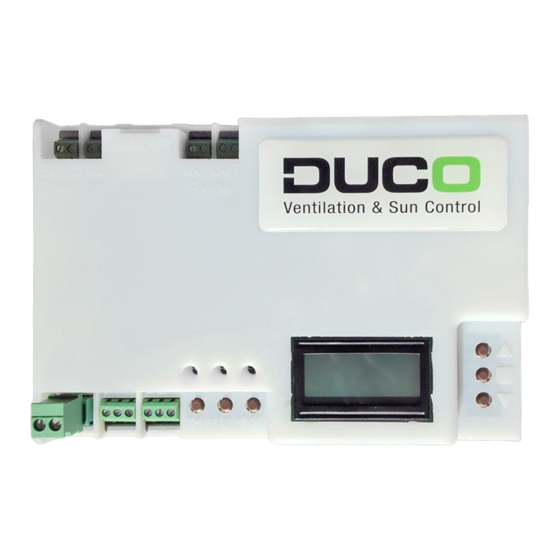 DUCO IQ-UNIT QUICK START MANUAL Pdf Download | ManualsLib