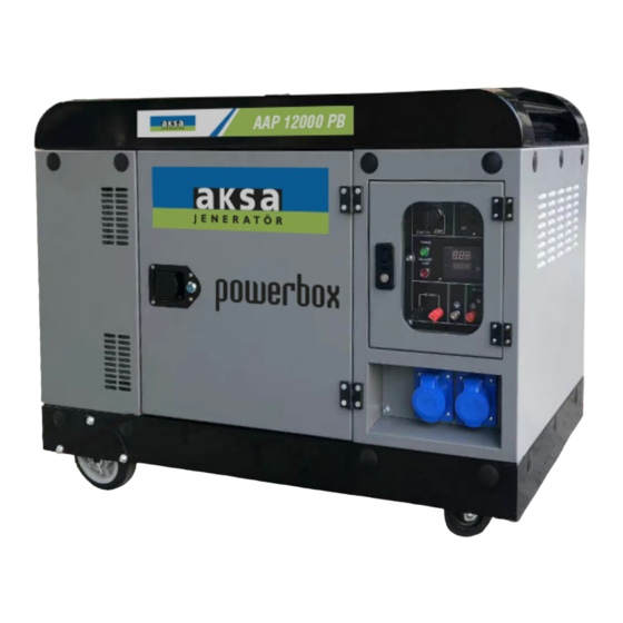 AKSA AAP 12000 PB INSTALLATION AND OPERATION MANUAL Pdf Download ...