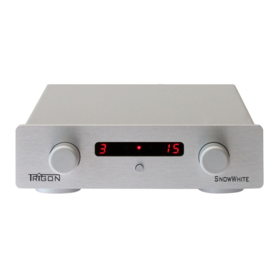 TRIGON SNOWWHITE USER MANUAL Pdf Download | ManualsLib