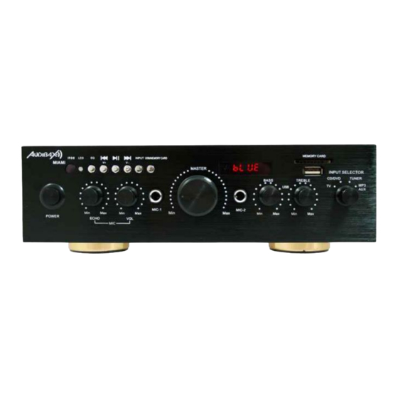 AUDIBAX MIAMI USER MANUAL Pdf Download | ManualsLib