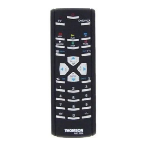 THOMSON ROC2306 USER MANUAL Pdf Download | ManualsLib
