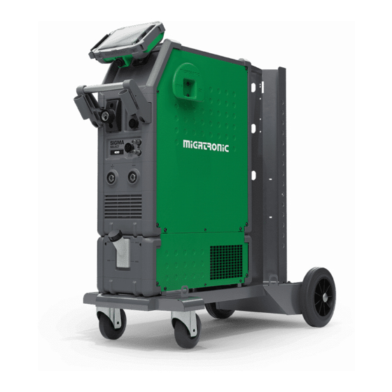 MIGATRONIC AUTOMATION COWELDER SIGMA SELECT 400C SYNERGIC INSTRUCTION ...