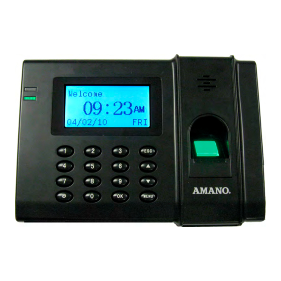 AMANO FPT-40 QUICK START MANUAL Pdf Download | ManualsLib