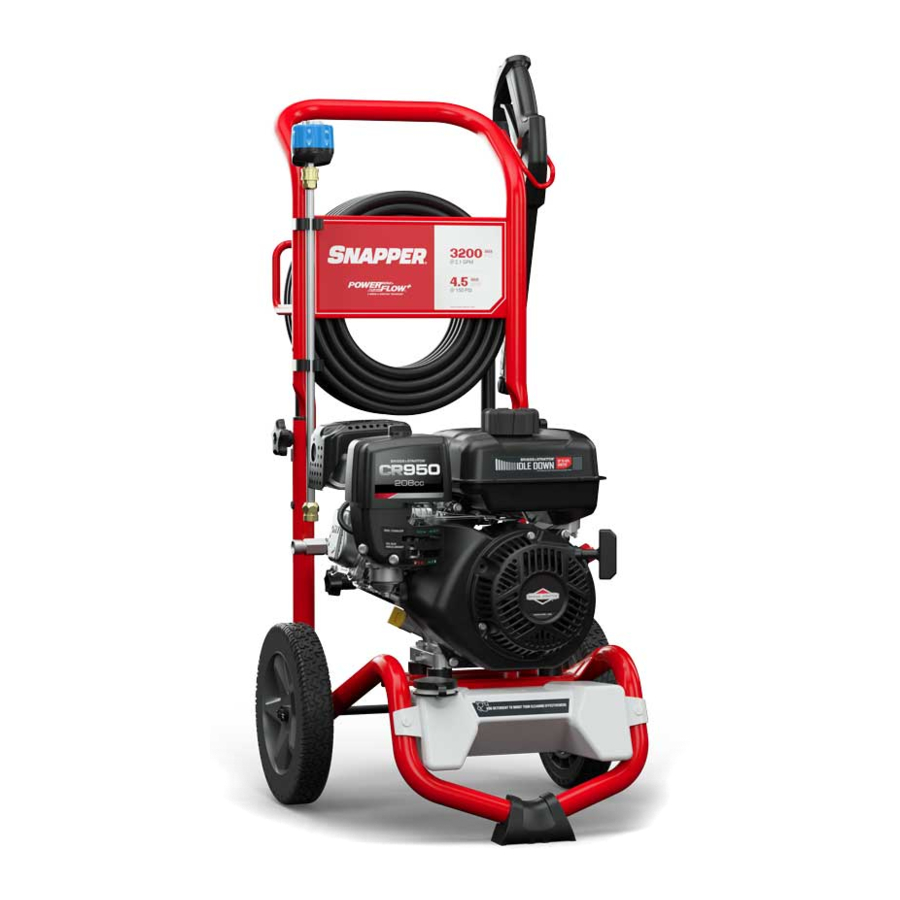 Snapper POWER FLOW+ Gas Pressure Washer Quick Start Guide | ManualsLib