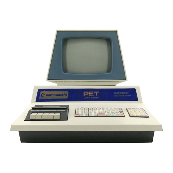 COMMODORE PET 2001 SERIES INTRODUCTION MANUAL Pdf Download | ManualsLib