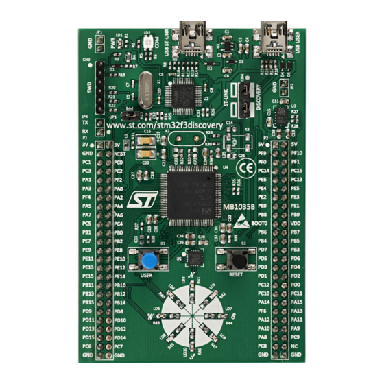ST STM32F3DISCOVERY USER MANUAL Pdf Download | ManualsLib