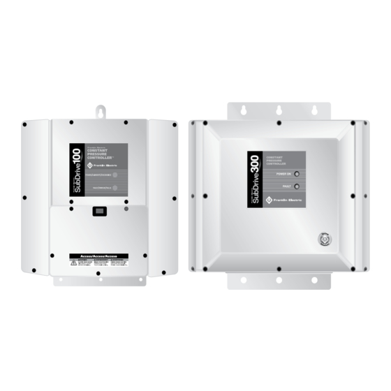 FRANKLIN ELECTRIC SUBDRIVE NEMA 4 INSTRUCTION MANUAL Pdf Download ...
