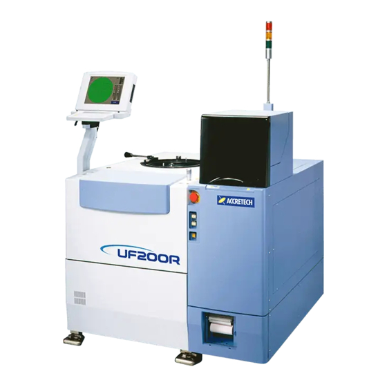 ACCRETECH UF200R USER MANUAL Pdf Download | ManualsLib