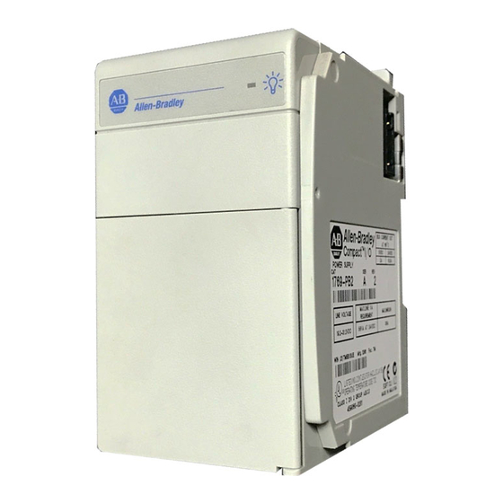 ALLEN-BRADLEY 1769-PB2 PRODUCT INFORMATION Pdf Download | ManualsLib