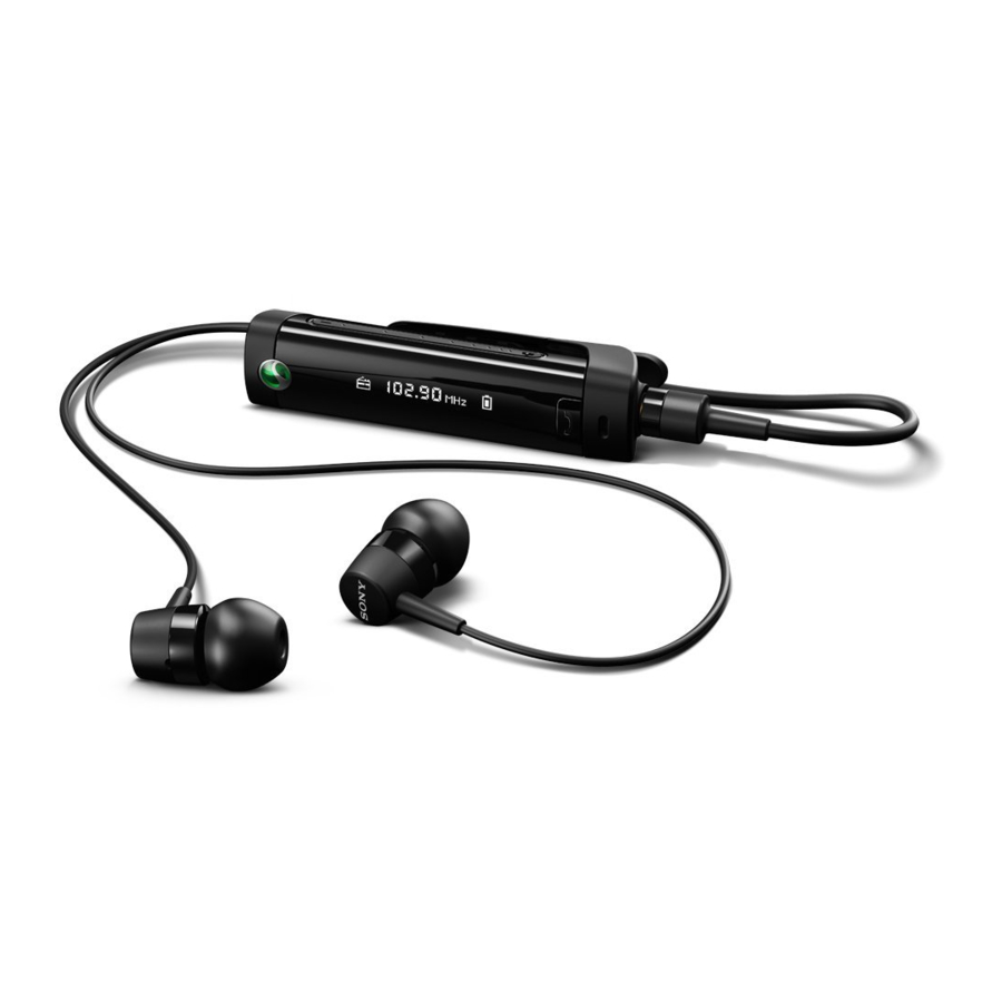 Sony Ericsson MW600- Wireless Headset User Guide | ManualsLib