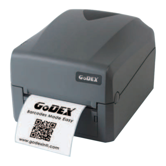 GODEX G E300 USER MANUAL Pdf Download | ManualsLib