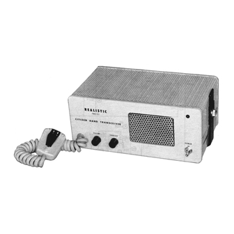 RADIO SHACK PHOTOFACT REALISTIC TRC-27 MANUAL Pdf Download | ManualsLib