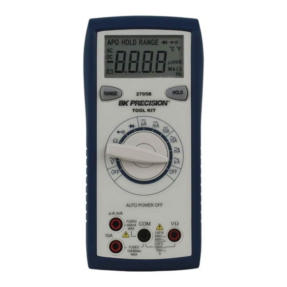 BK PRECISION 2705B OPERATING INSTRUCTIONS Pdf Download | ManualsLib