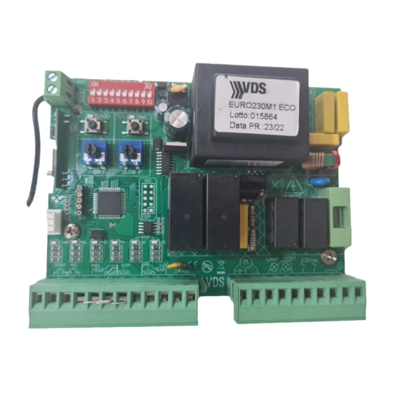 VDS EURO 230 M1 ECO MANUAL Pdf Download | ManualsLib