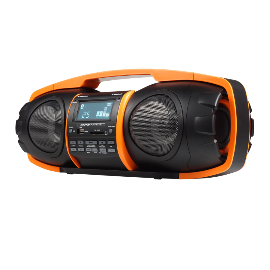 AudioSonic Beatblaster RD-1548 - Bluetooth Radio MP3 Player Manual ...
