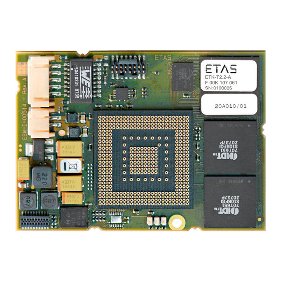 ETAS ETK-T2.2 USER MANUAL Pdf Download | ManualsLib