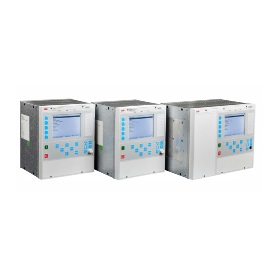 ABB RELION REB500 TECHNICAL MANUAL Pdf Download | ManualsLib