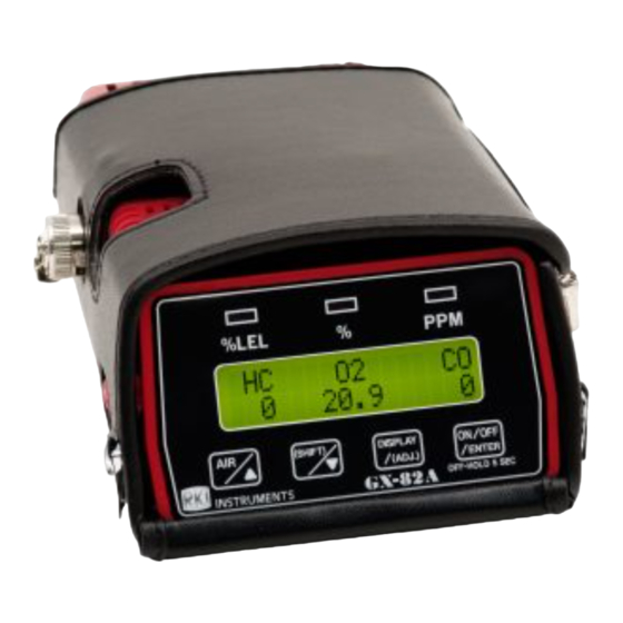 RKI INSTRUMENTS GX-82A INSTRUCTION MANUAL Pdf Download | ManualsLib