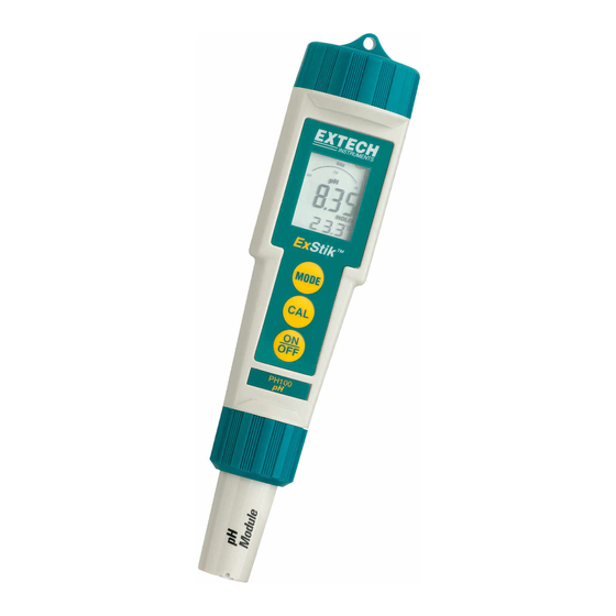 EXTECH INSTRUMENTS EXSTIK PH100 USER MANUAL Pdf Download | ManualsLib
