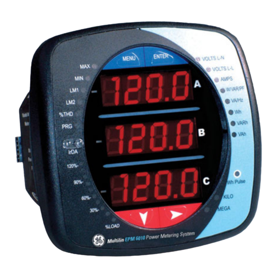 GE MULTILIN EPM 6010 INSTRUCTION MANUAL Pdf Download | ManualsLib